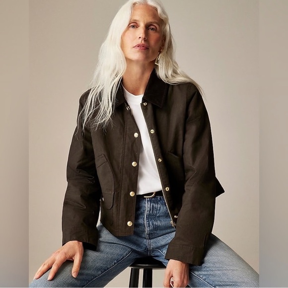 J. Crew | Jackets & Coats | Nwt Jcrew Womens Short Barn Jacket In ...